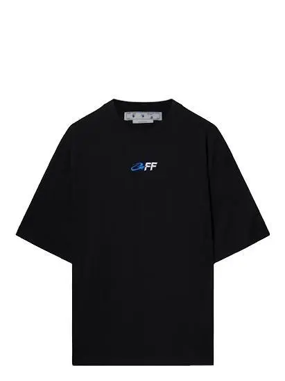 Off-White Exactly The Opposite Logo Oversized Fit T-shirt - Black
