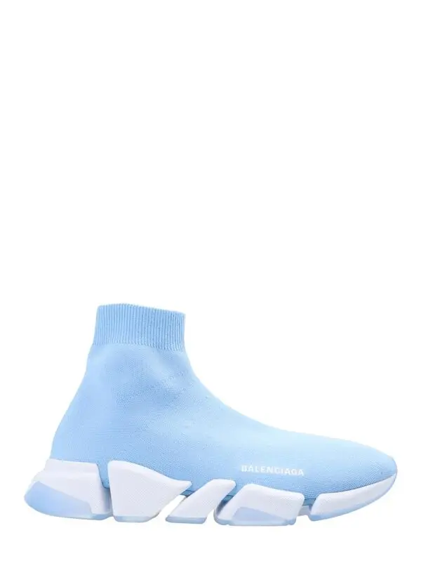 Balenciaga Speed 2.0 Sneakers - Light Blue/white