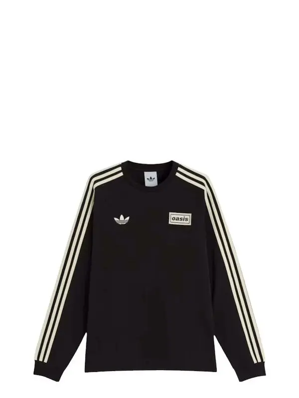 Adidas X Oasis Tour 3-stripes Longsleeve Tee Shirt - Black