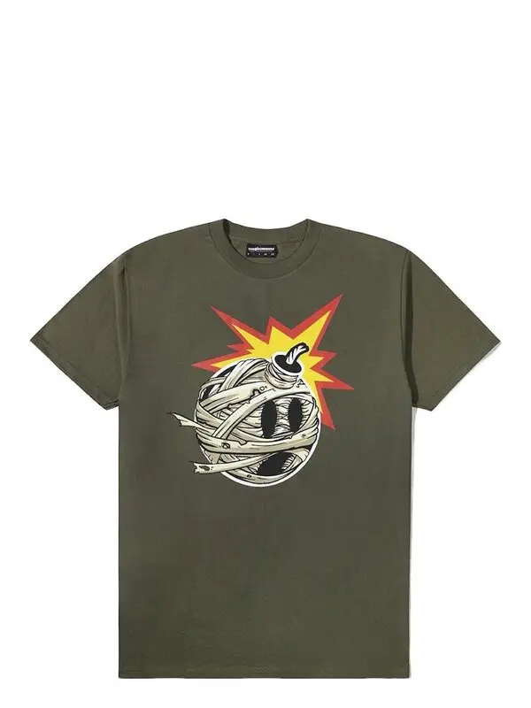 THE HUNDREDS X Blue The Great Mummified Adam T-shirt - Military Green