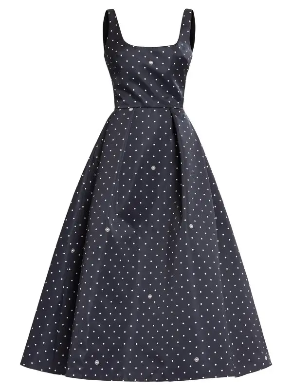 Elie Saab Printed Duchesse Midi Dress - Multi