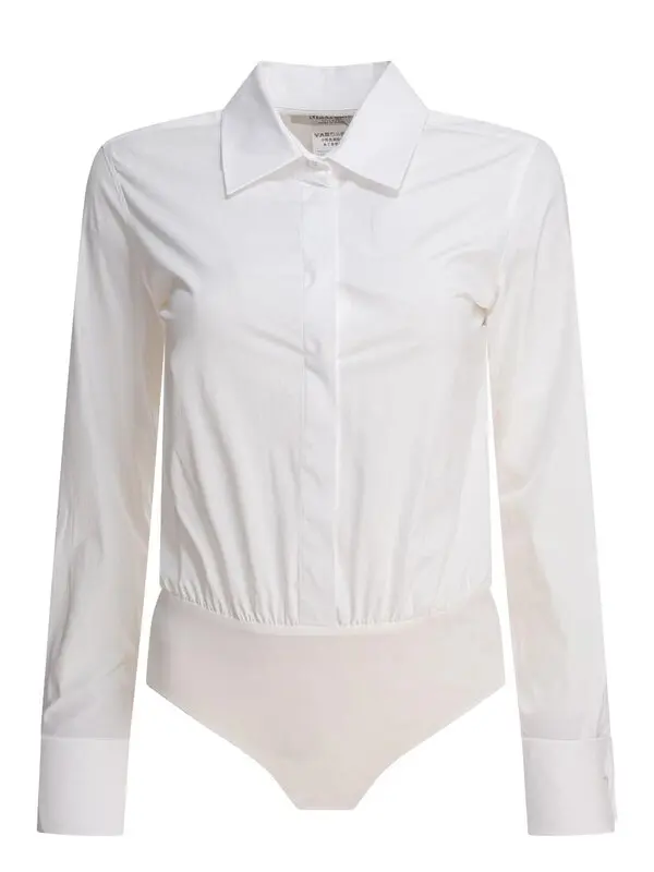 Max Mara Chemisier Bodysuit - White