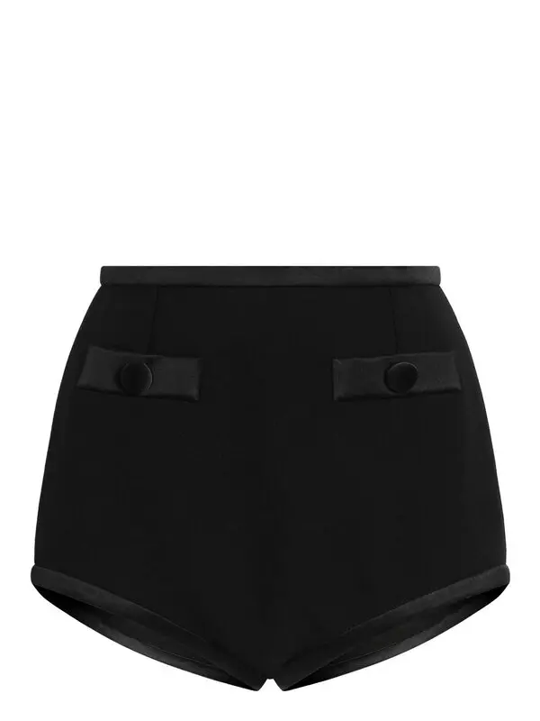 Dolce & Gabbana Wool Crêpe Culottes - Black