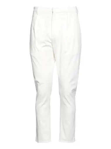 DONDUP Pants Size Cotton, Elastane - White