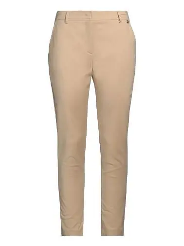 LIU •JO Tapered Solid Color Pants - Beige