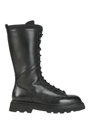 DOUCAL'S Leather Lace-up Boots - Black