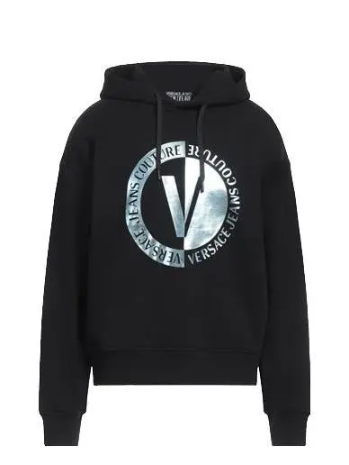 Versace Cotton-elastane Fleece Sweatshirt - Black