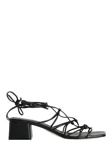 GIANVITO ROSSI Leather Sandals - Black