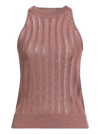 Majestic Filatures Metallic Knit Top - Brown