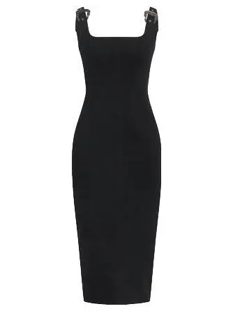 Versace Midi Bodycon Dress - Black