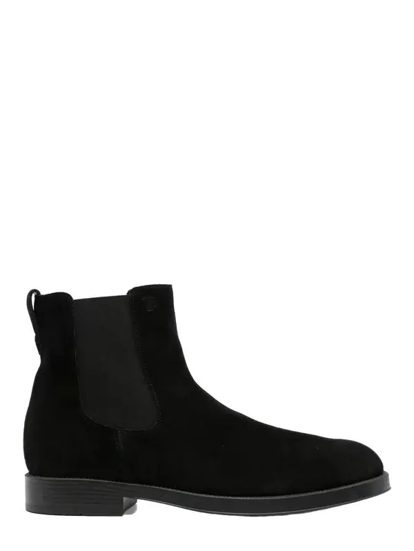 TOD'S Elastic-panel Suede Chelsea Boots - Black