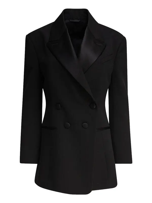 Givenchy Blazer With Pleated Back - Black