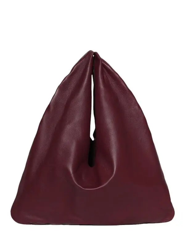 THE ROW Small Bindle Bag - Burgundy Leather