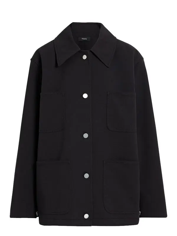 Theory Cotton-blend Twill Jacket - Black