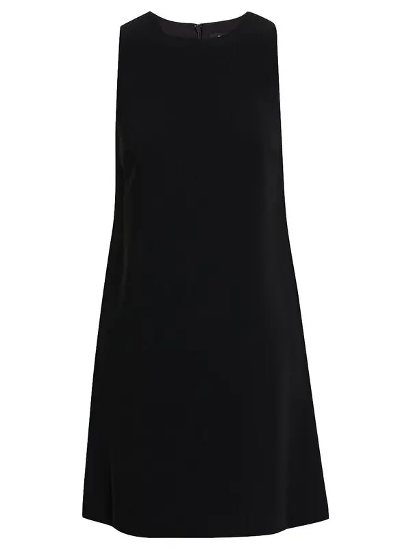 Theory Crepe Mini Dress - Black