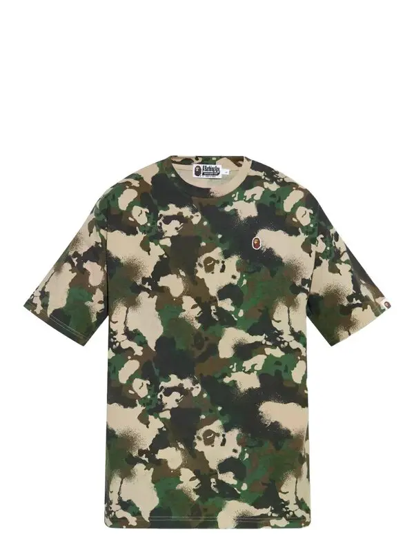 A BATHING APE Camouflage-print T-shirt - Green
