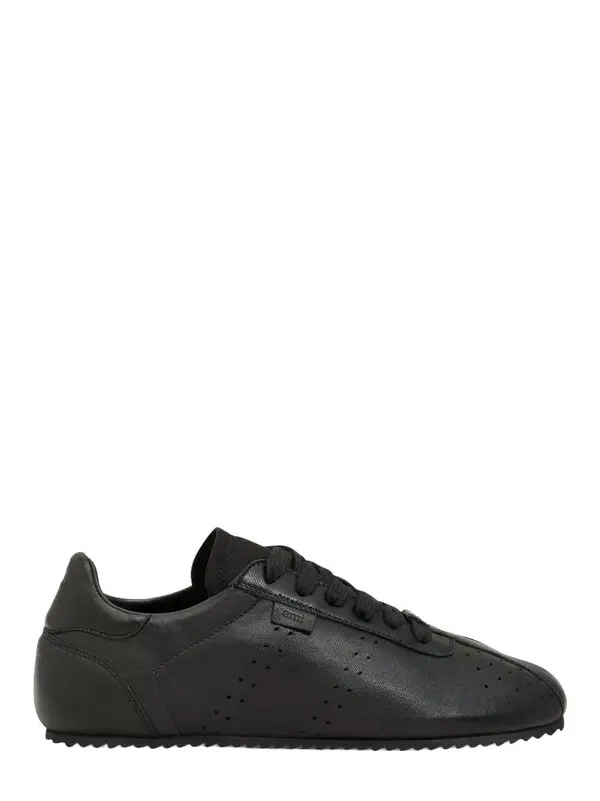 Ami Soft Leather Low-top Sneakers - Black