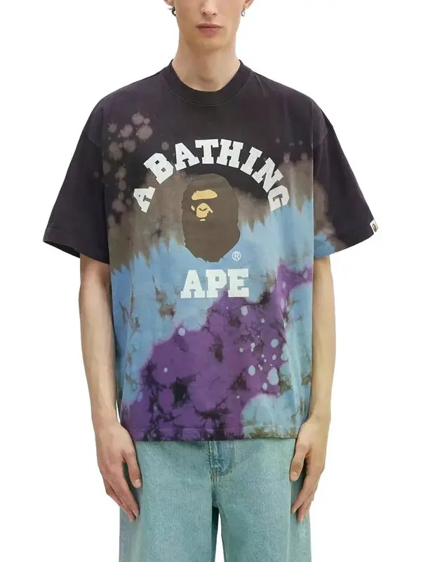 A BATHING APE Tie-dye T-shirt - Blue