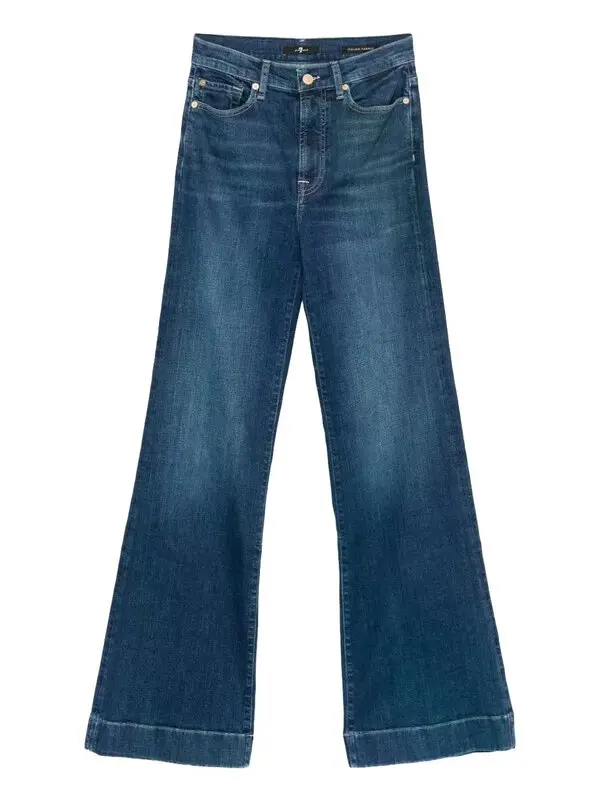 7 For All Mankind High-waist Wide-leg Jeans - Blue