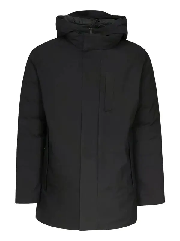 SAVE THE DUCK Hooded Zip-up Coat - Black
