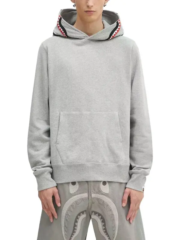 A BATHING APE® Shark-motif Hoodie - Grey