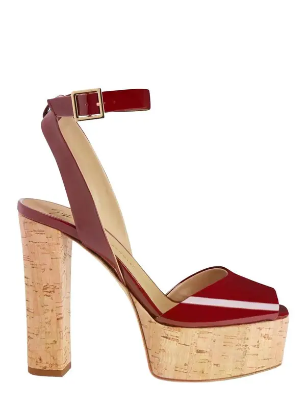GIUSEPPE ZANOTTI 120mm Betty Platform Sandals - Red