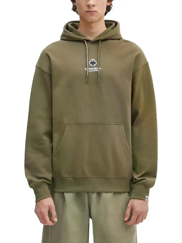 AAPE BY *A BATHING APE® Logo-embroidered Hoodie - Green