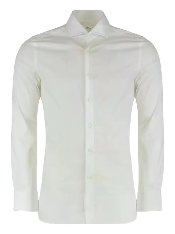 SONRISA Long-sleeves Button-fastening Shirt - White