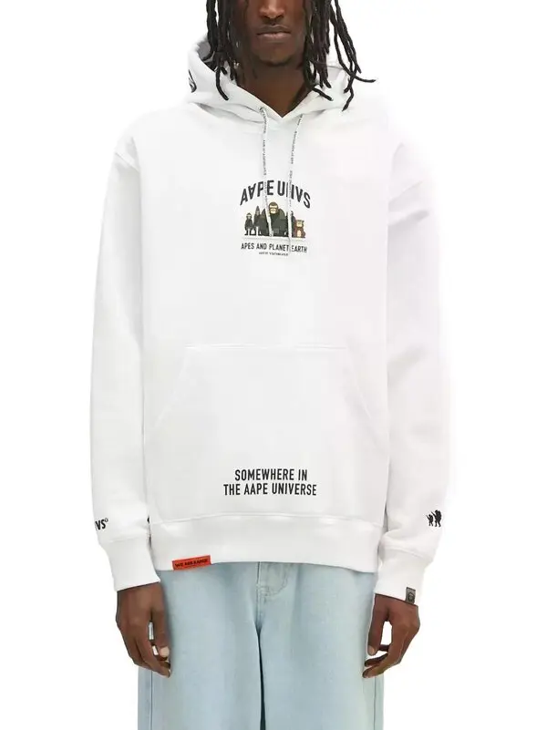 AAPE BY *A BATHING APE® Aaper Hoodie - White