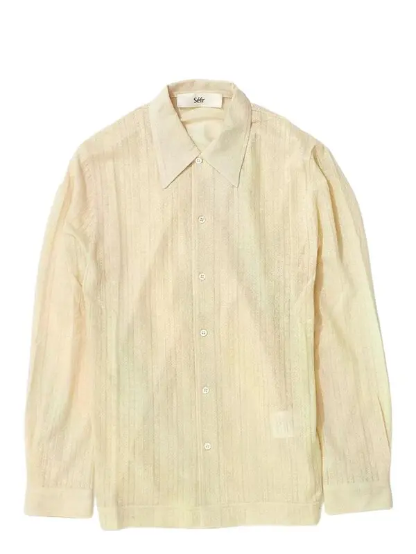 Séfr Ripley Buttoned-up Long-sleeve Shirt - Neutrals