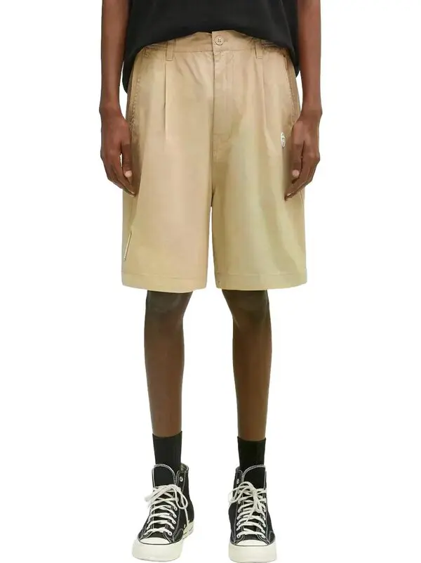 AAPE BY *A BATHING APE® Pleated Detail Shorts - Neutrals