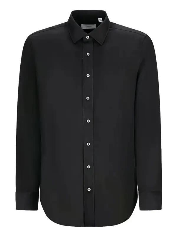 LARDINI Button-down Shirt - Black
