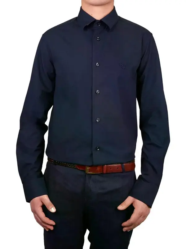 Roberto Cavalli Long-sleeve Button-fastening Shirt - Blue