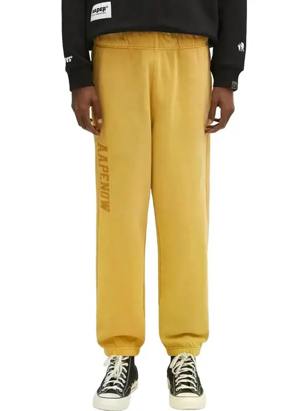 AAPE BY *A BATHING APE Aape Now-logo Track Pants - Yellow