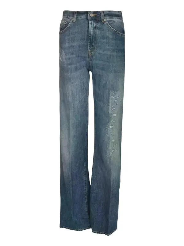 DONDUP Distressed Five-pocket Jeans - Blue