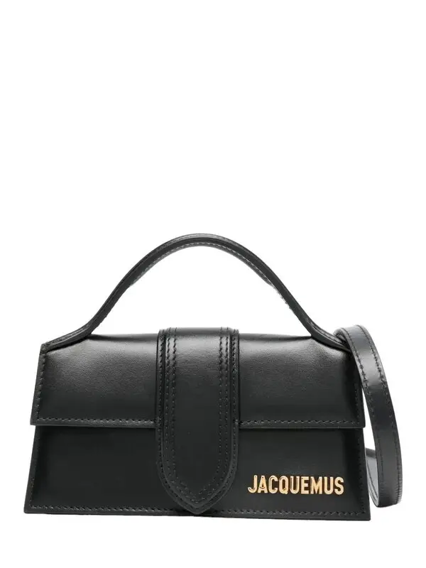 Jacquemus Leather Flap Tote - Black