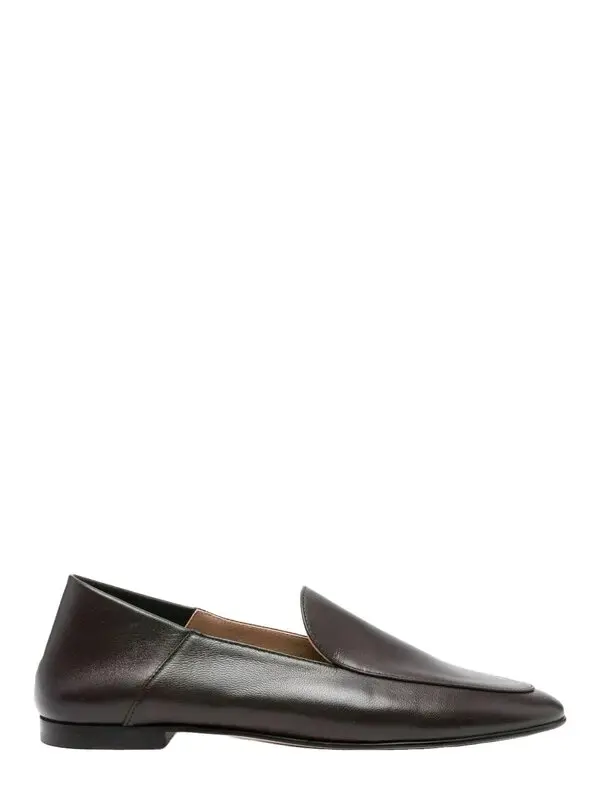 Dear Frances Gio Pointed-toe Leather Loafers - Brown