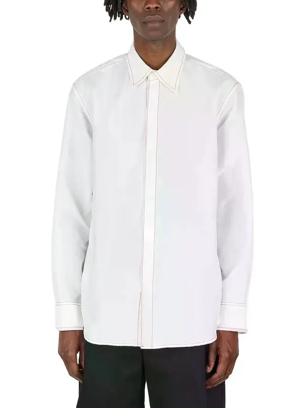 KANGHYUK Contrast-stitch Shirt - White