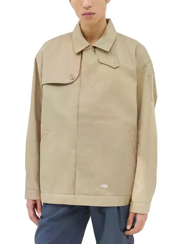 Dickies Buttoned Flap-pocket Jacket - Neutrals