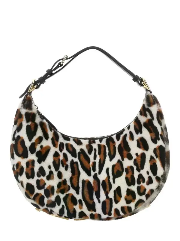 Fendi Leopard-print Shoulder Bag - White