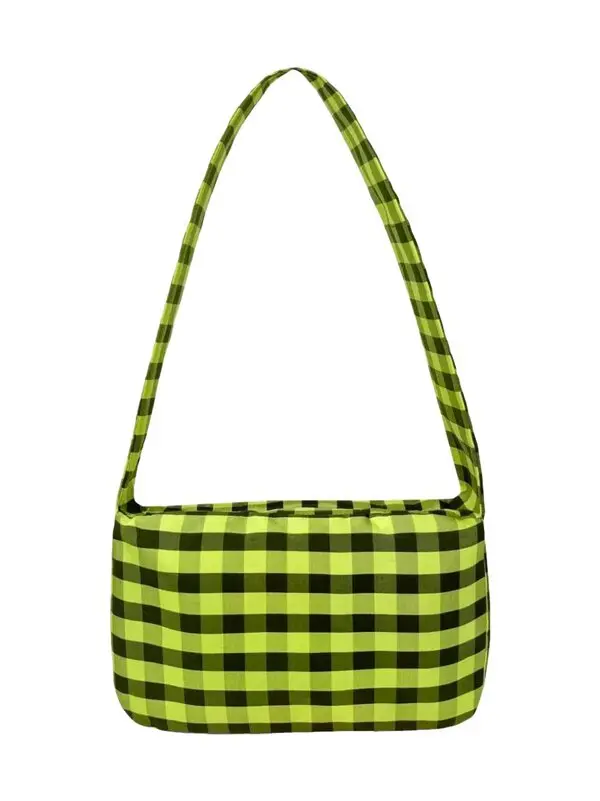 COA NYC Gingham-check Shoulder Bag - Green