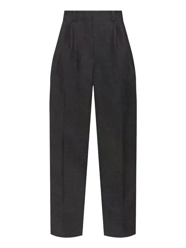 Givenchy Pleated Wool Trousers - Grey