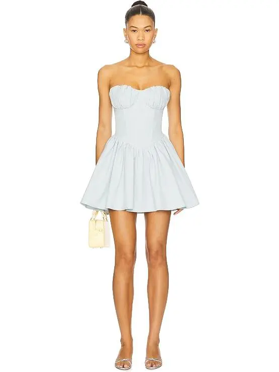 MORE TO COME Romy Mini Dress - Light Blue
