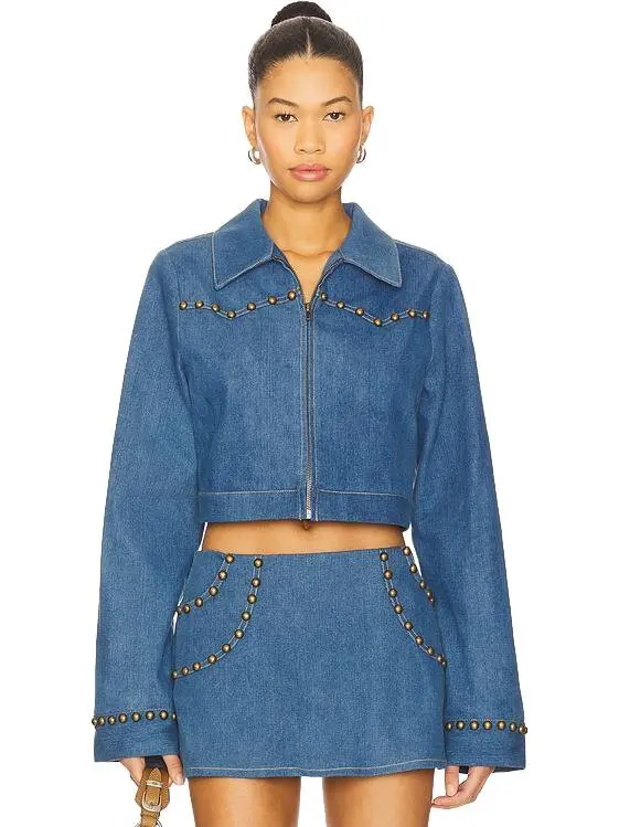 LOVERS AND FRIENDS Palmer Jacket - Medium Blue