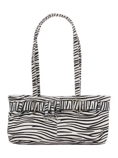8 Other Reasons Margot Belted Shoulder Bag - Zebra
