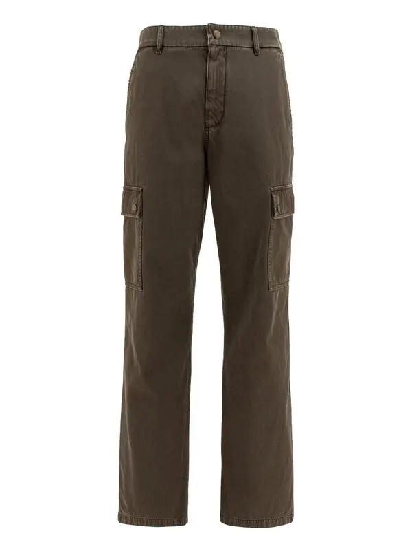 Burberry Gabardine Cargo Trousers - Brown