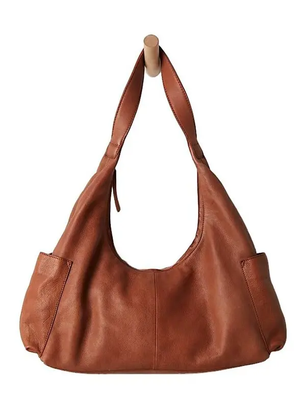 Free People Weho Slouchy Tote Bag - Cognac