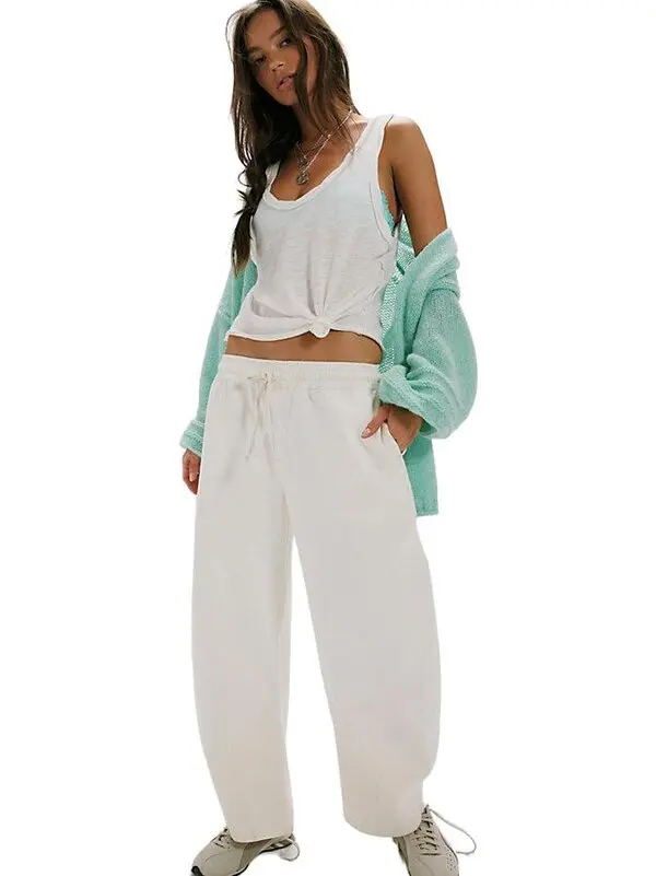 Free People Lex Barrel Pants - Tofu