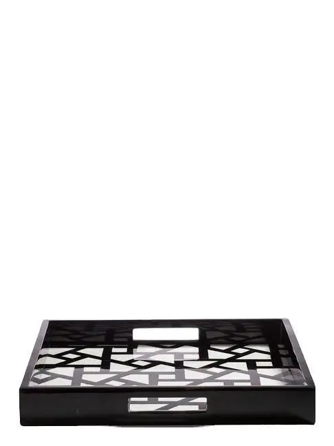 Natori Mindoro Square Tray - Black