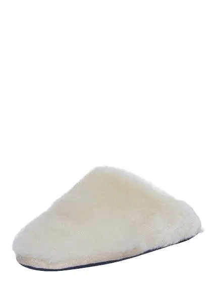 Natori Bliss Genuine Shearling Slides - Natural